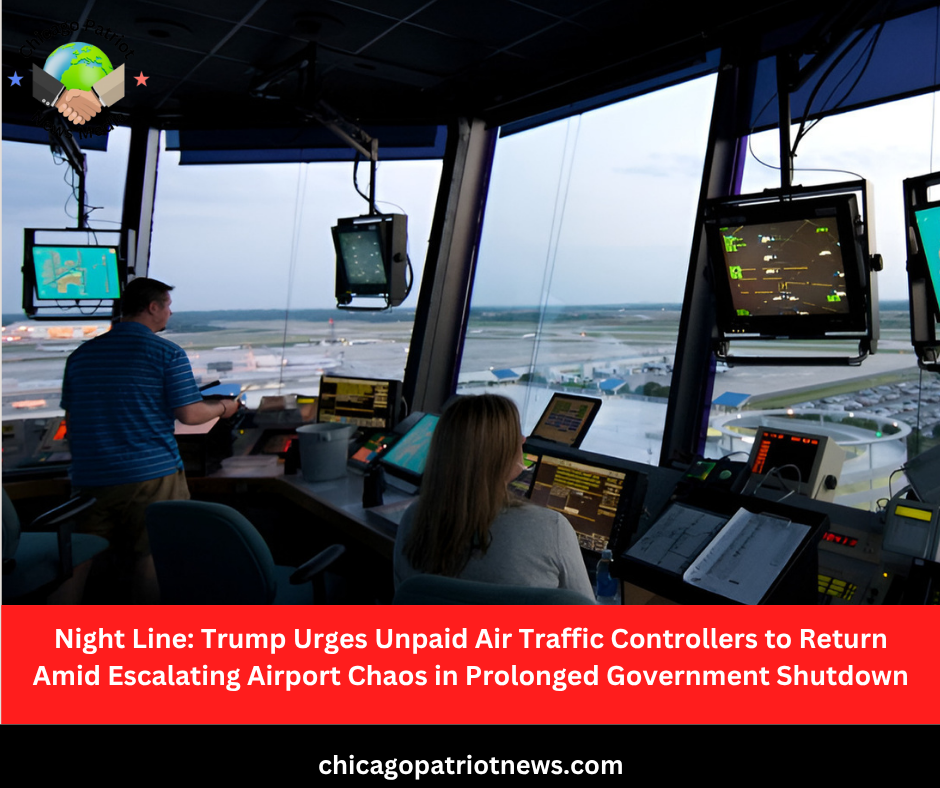 Night Line: Trump Urges Unpaid Air Traffic Controllers to Return Amid ...